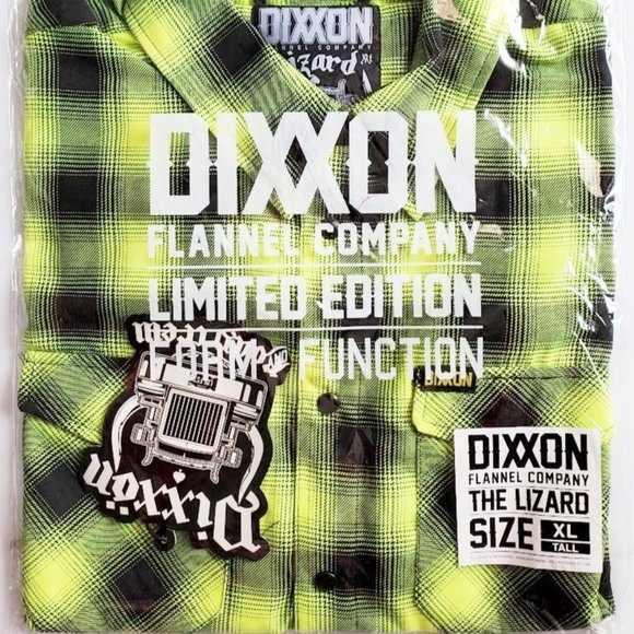 DIXXON | Shirts | Dixxon Flannel The Lizard Limited Edition Flannel ...